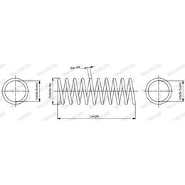 Monroe Fahrwerksfeder 154091104549 f&uuml;r Fiat