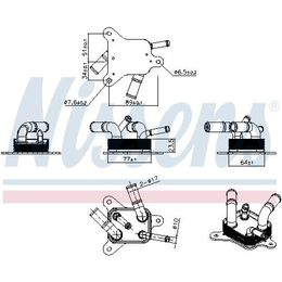 NISSENS &Ouml;lk&uuml;hler, Automatikgetriebe 91567 f&uuml;r TOYOTA