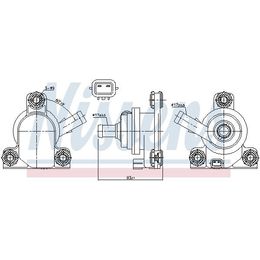 NISSENS Wasserpumpe 831078 f&uuml;r TOYOTA