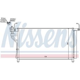 NISSENS Kondensator, Klimaanlage 940350 f&uuml;r HYUNDAI