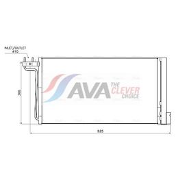AVA QUALITY COOLING Kondensator, Klimaanlage fd5705d f&uuml;r Ford (CHANGAN)