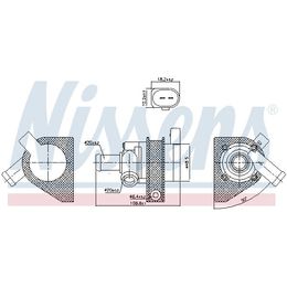 NISSENS Zusatzwasserpumpe 831071 f&uuml;r SEAT
