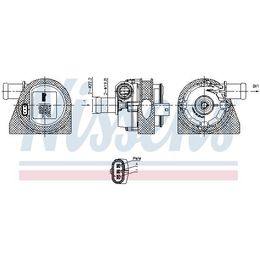 NISSENS Zusatzwasserpumpe, Ladeluftk&uuml;hler 833660 f&uuml;r CUPRA Audi Skoda