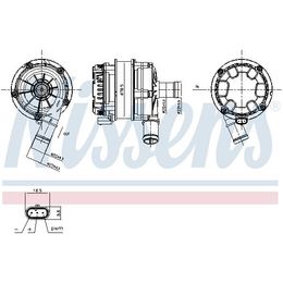 NISSENS Wasserpumpe, K&uuml;hlkreislauf elektrischer Antrieb 831089 f&uuml;r CUPRA PORSCHE VW