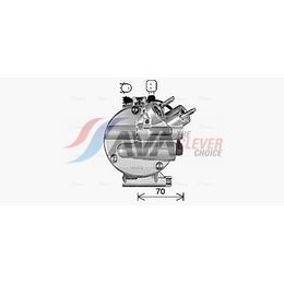 AVA QUALITY COOLING Kompressor, Klimaanlage voak303 f&uuml;r Volvo