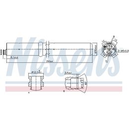 NISSENS Trockner, Klimaanlage 95555 f&uuml;r AUDI