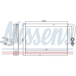 NISSENS Verdampfer, Klimaanlage 92337 f&uuml;r MERCEDES-BENZ