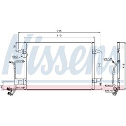 NISSENS Kondensator, Klimaanlage 94594 f&uuml;r VW