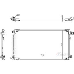 AVA QUALITY COOLING Kondensator, Klimaanlage to5803d f&uuml;r TOYOTA