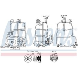 NISSENS Ausgleichsbeh&auml;lter, K&uuml;hlmittel 996228 f&uuml;r Mercedes