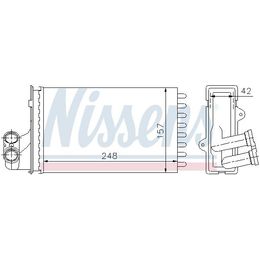 NISSENS W&auml;rmetauscher, Innenraumheizung 72984 f&uuml;r Peugeot