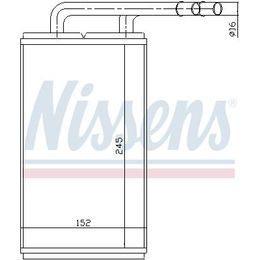 NISSENS W&auml;rmetauscher, Innenraumheizung 71740 f&uuml;r FORD