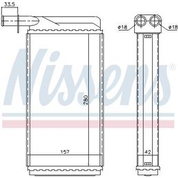NISSENS W&auml;rmetauscher, Innenraumheizung 73385 f&uuml;r SAAB