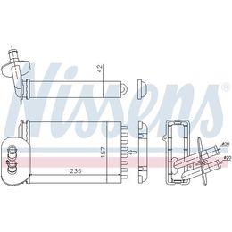 NISSENS W&auml;rmetauscher, Innenraumheizung 73977 f&uuml;r VW