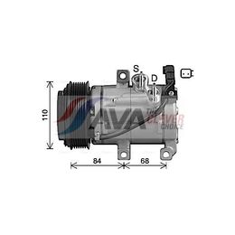 AVA QUALITY COOLING Kompressor, Klimaanlage fdak682 f&uuml;r Ford