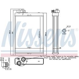 NISSENS W&auml;rmetauscher, Innenraumheizung 70231 f&uuml;r AUDI