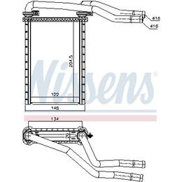 NISSENS W&auml;rmetauscher, Innenraumheizung 73991 f&uuml;r SUZUKI