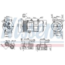 NISSENS Kompressor, Klimaanlage 89326 f&uuml;r Ford FORCE Volvo