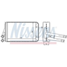 NISSENS W&auml;rmetauscher, Innenraumheizung 70229 f&uuml;r VW