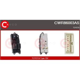 Casco Schalter, Fensterheber cwr86003as fahrerseitig f&uuml;r TOYOTA
