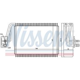 NISSENS Verdampfer, Klimaanlage 92174 f&uuml;r MERCEDES-BENZ MAYBACH
