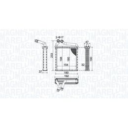 MAGNETI MARELLI W&auml;rmetauscher, Innenraumheizung 350218442000 f&uuml;r VAG