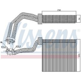 NISSENS Verdampfer, Klimaanlage 92293 f&uuml;r SEAT