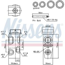 NISSENS Expansionsventil, Klimaanlage 999483 f&uuml;r FORD