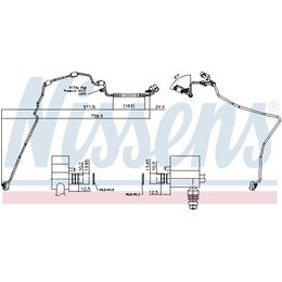 NISSENS Hochdruckleitung, Klimaanlage 841931 f&uuml;r VW