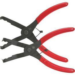 KS Tools L&ouml;sezangensatz, Kunststoffspreiznieten 1151086
