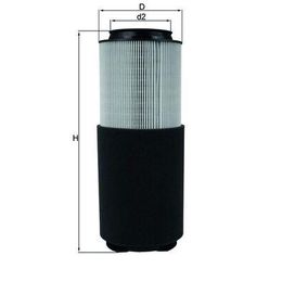 KNECHT Luftfilter lx976 Filtereinsatz 311,1mm f&uuml;r Volvo