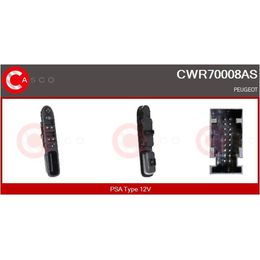 Casco Schalter, Fensterheber cwr70008as fahrerseitig f&uuml;r Citro&euml;n/Peugeot