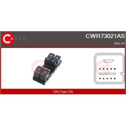 Casco Schalter, Fensterheber cwr73021as fahrerseitig f&uuml;r VAG