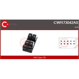 Casco Schalter, Fensterheber cwr73042as fahrerseitig f&uuml;r VAG