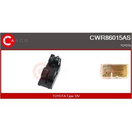 Casco Schalter, Fensterheber cwr86015as fahrerseitig f&uuml;r TOYOTA