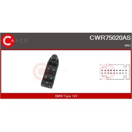 Casco Schalter, Fensterheber cwr75020as fahrerseitig f&uuml;r BMW