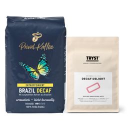 Tchibo - Entkoffeiniertes Probierpaket "Double Decaf" - 1x 250 g Ganze Bohne, 1x 500 g Ganze Bohne