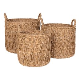 Korbset Krabi Baskets Naturfarben, 3-teilig