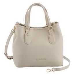 Shopper Valentino BAGS "BRIXTON", Damen, Gr. B/H/T: 28cm x 24cm x 17cm, beige (ecru), Lederimitat, Taschen Shopper, Handtasche Damen Tasche Damen Schultertasche Henkeltasche