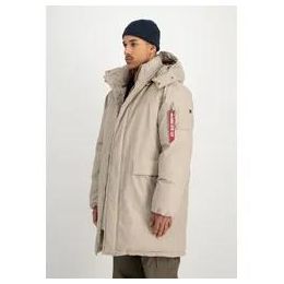 Parka Alpha Industries "Puffer Parka", Herren, Gr. S, beige (vintage sand), Obermaterial: 60% Baumwolle, 40% Nylon, Futter: 100% Nylon, F&uuml;llung: 100% Polyester, Jacken Parka