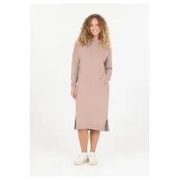 Jerseykleid NOU "Rala", Damen, Gr. 40, EURO-Gr&ouml;&szlig;en, altrosa, 100% Baumwolle, unifarben, normal, ohne Ausschnitt, Kleider Jerseykleid, mit Kapuze und K&auml;ngurtasche