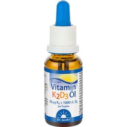 Dr. Jacob's&reg; Vitamin K2D3 &Ouml;l 1000 I.E.+50 &mu;g D3+K2 Dr.Jacob's 20 ml