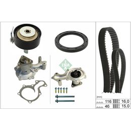 INA Wasserpumpe + Zahnriemensatz 530096030 f&uuml;r Ford