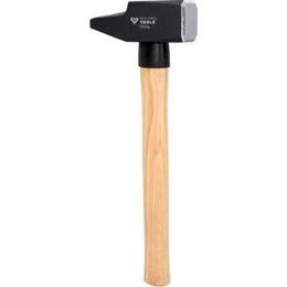 Brilliant Tools Schlosserhammer mit Hickory-Stiel, 1600 g, franz&ouml;sische Form bt077150