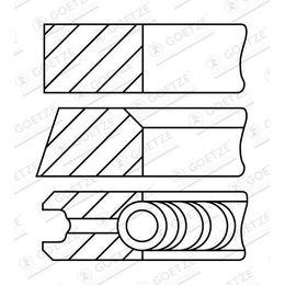 GOETZE ENGINE Kolbenringsatz 0818330010 f&uuml;r Mercedes