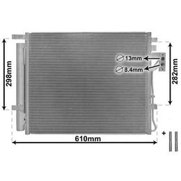 Van Wezel Kondensator, Klimaanlage 83005149 f&uuml;r KIA