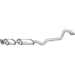 BOSAL Mittelschalld&auml;mpfer 288389 f&uuml;r NISSAN