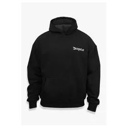 Kapuzenpullover DROPSIZE "Dropsize Herren Dropsize Heavy Oversize Money On My Mind Hoodie", Herren, Gr. L, schwarz, 70% Baumwolle, 30% Polyester, mehrfarbig, oversize, ohne Ausschnitt, Pullover Kapuzenpullover