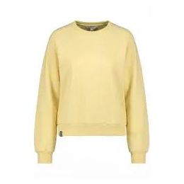 alife and kickin Sweatshirt ALIFE & KICKIN "Damen ThyraAK A Rundhalspullover, Sweatshirt", Damen, Gr. S, celestial gelb, 60% Baumwolle, 40% Polyester, Sweatshirts Sweatshirt