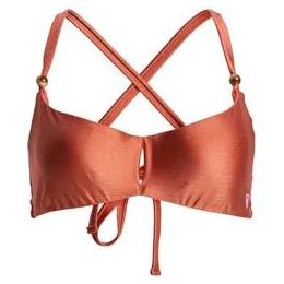 B&uuml;gel-Bikini-Top Roxy "Beachside Bohemia UW Dcup", Damen, Gr. XS, Cup B, ginger spice, Obermaterial: 84% Nylon, 16% Elasthan;, Bikini-Oberteile